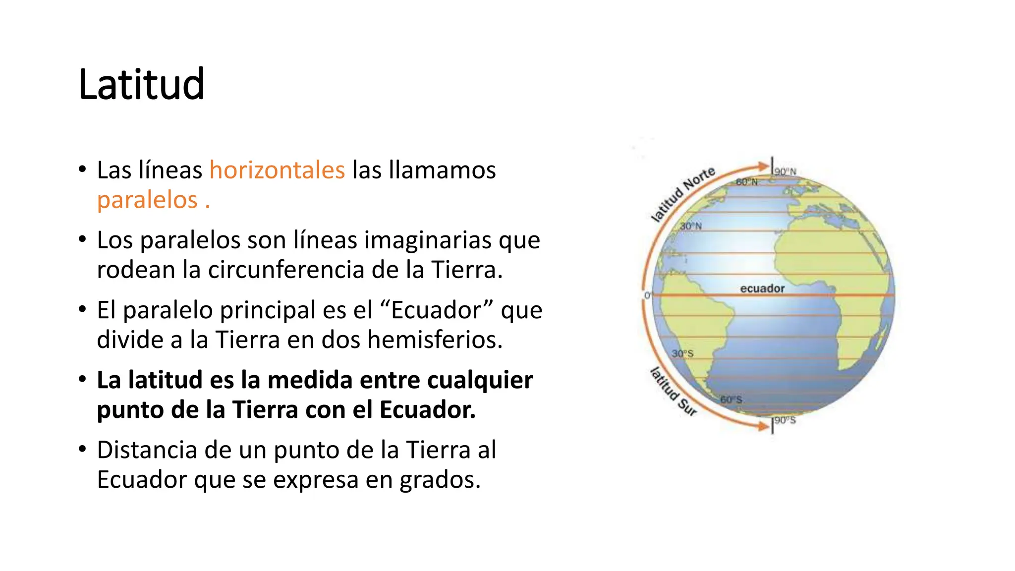 La tierra: latitud, longitud y altitud... | PPT | Geography | Science