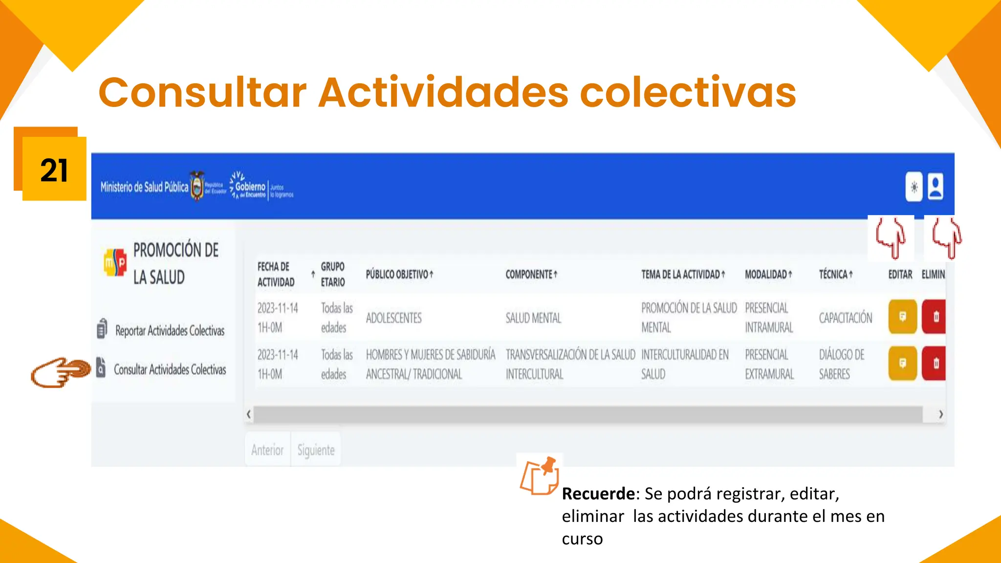 Anexo 4. PPT Formulario digital de reporte de actividades colectivas de ...