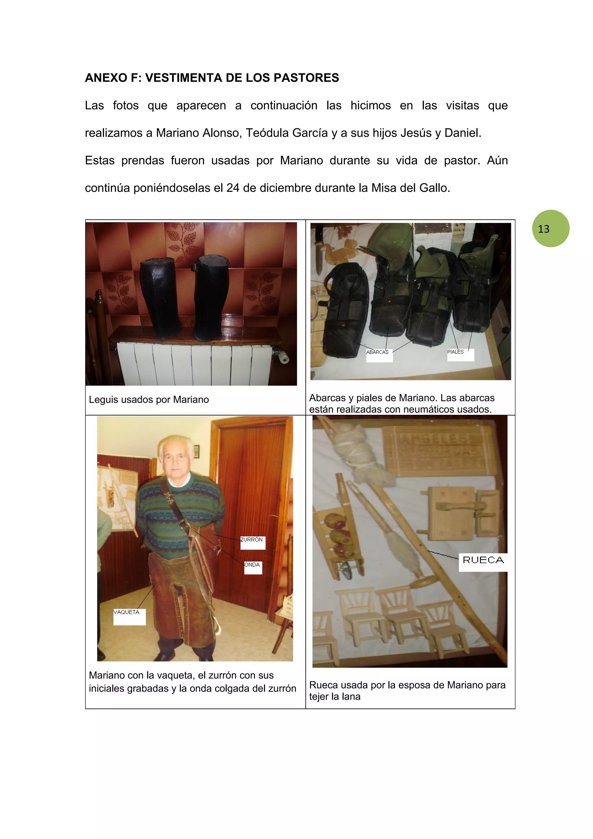 Anexo f vestimenta | PDF