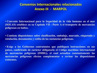 Prevención de la contaminación Convenio Marpol | PPT