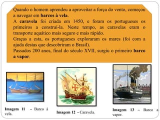 Evolução dos meios de transporte | PPTX