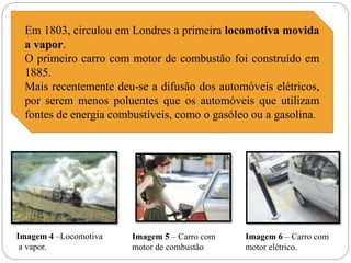Evolução dos meios de transporte | PPTX