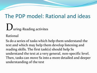 An experience with the pdp model to teaching reading | PPTX