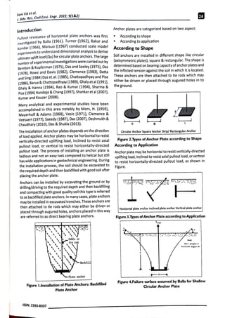 An Experimental and analytical study on Uplift capacity of horizontal ...