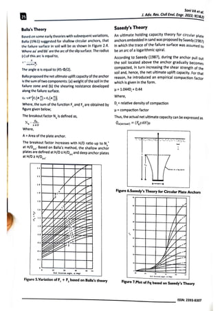 An Experimental and analytical study on Uplift capacity of horizontal ...