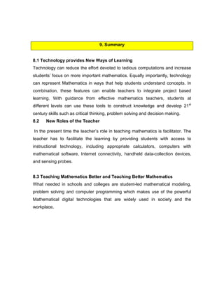 Use_of_technologyin_teaching_Mathematics pratima_nayak | PDF
