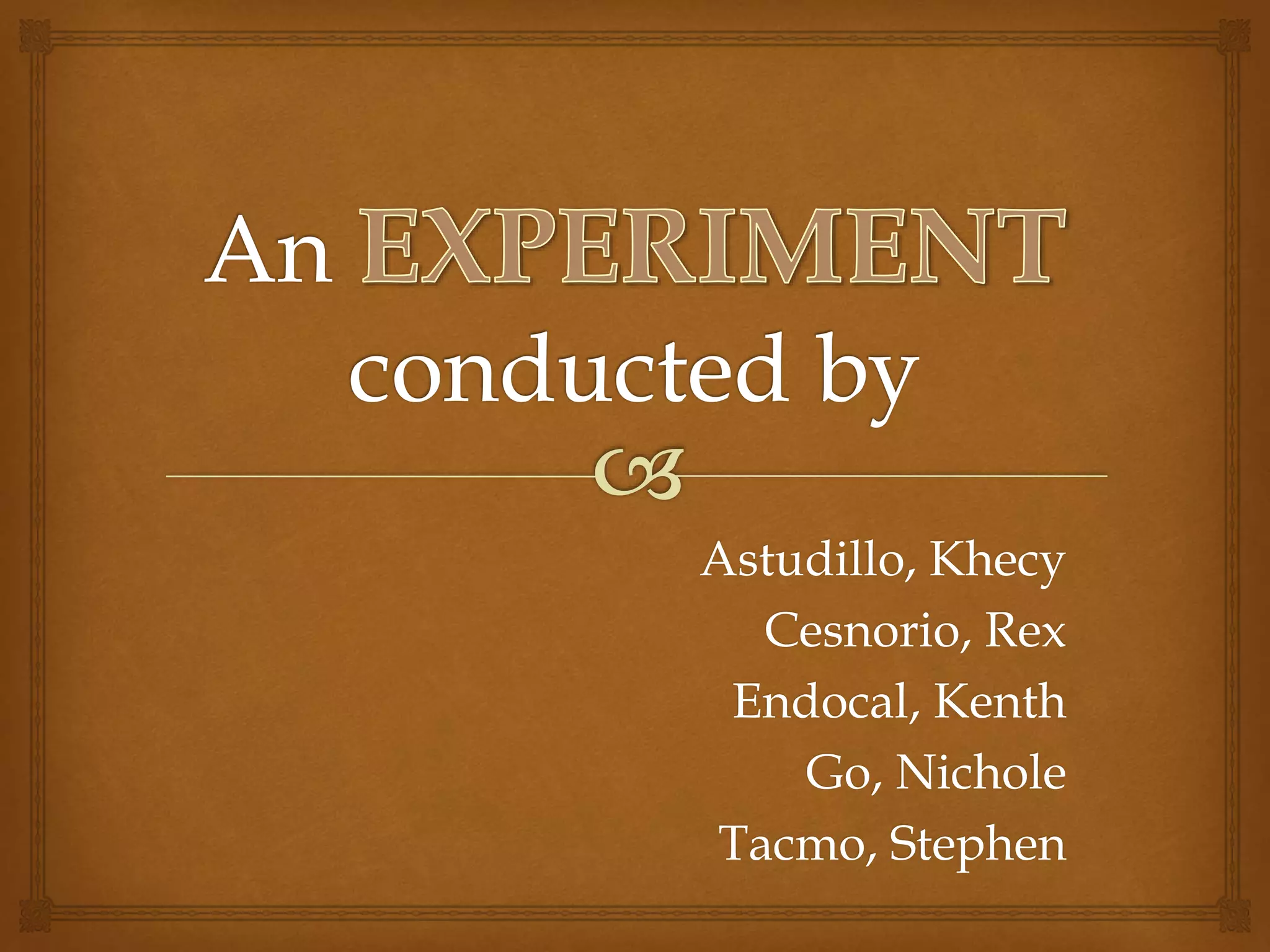 Apple-Browning experiment | PPTX
