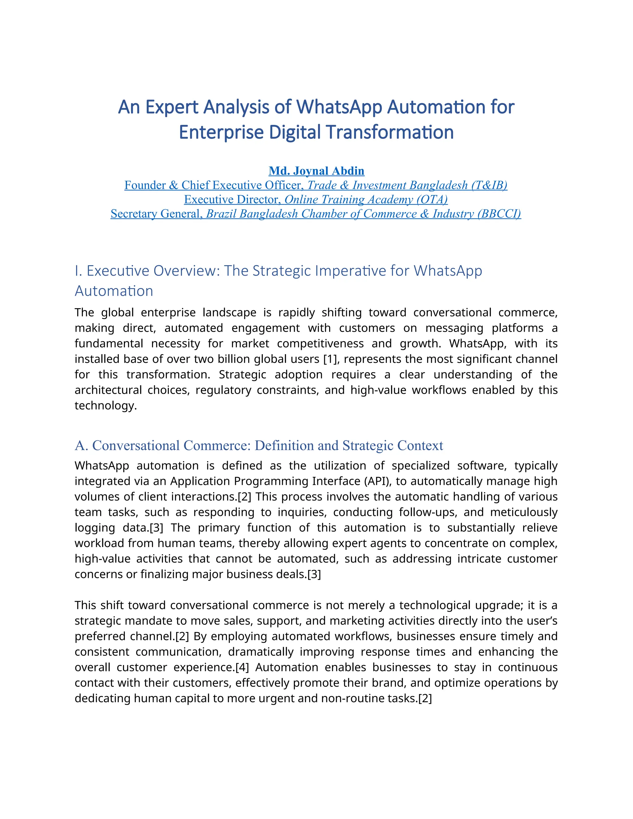 An Expert Analysis of WhatsApp Automation for Enterprise Digital ...