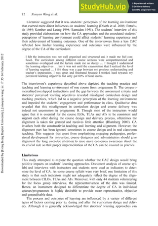 An Exploration Of Biggs Constructive Alignment In Course Design And Its ...