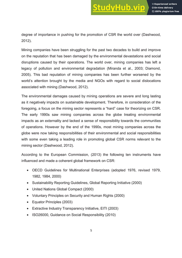 An Exploration Of Corporate Social Responsibility (CSR) As A Lever For ...