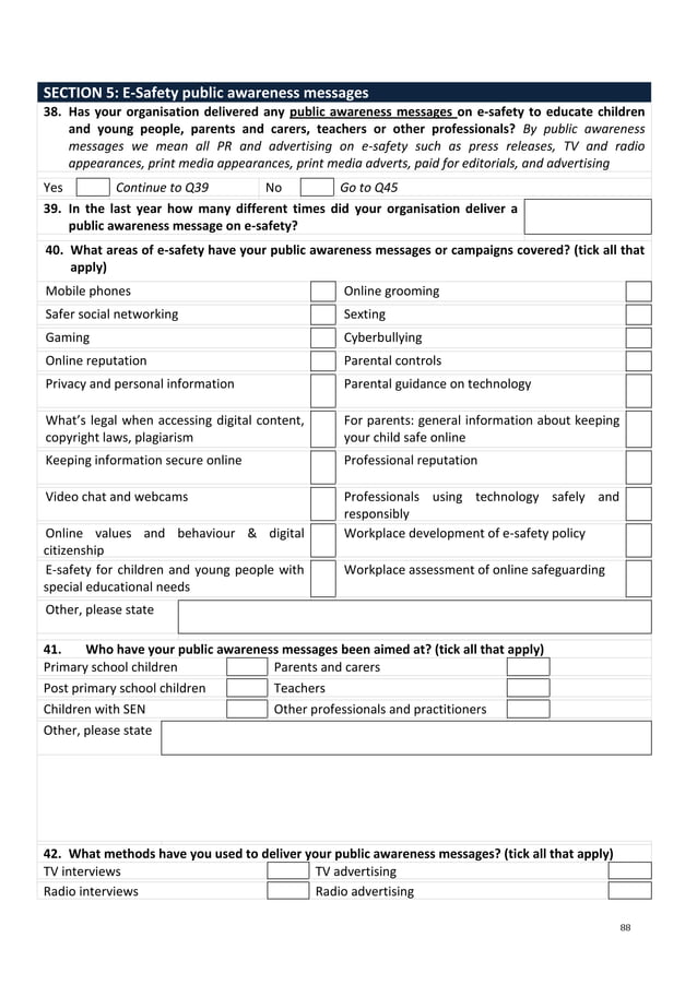 An exploration of e-safety messages to young people, parents and ...