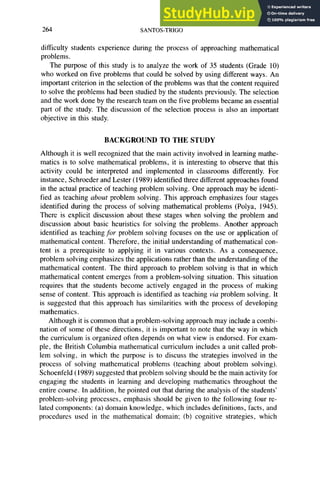 An Exploration Of Strategies Used By Students To Solve Problems With ...