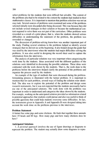 An Exploration Of Strategies Used By Students To Solve Problems With ...