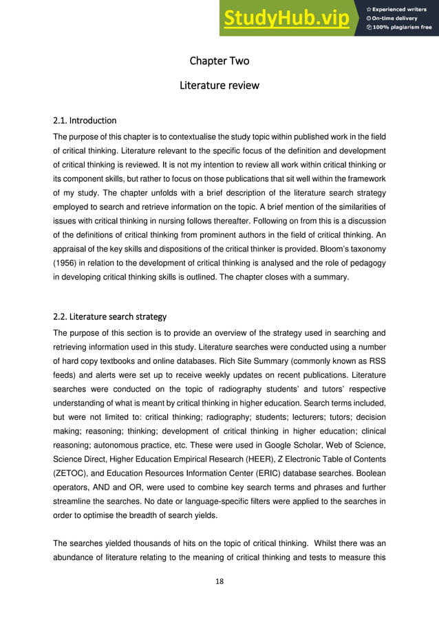 An Exploration Of The Meaning And Development Of Critical Thinking In ...