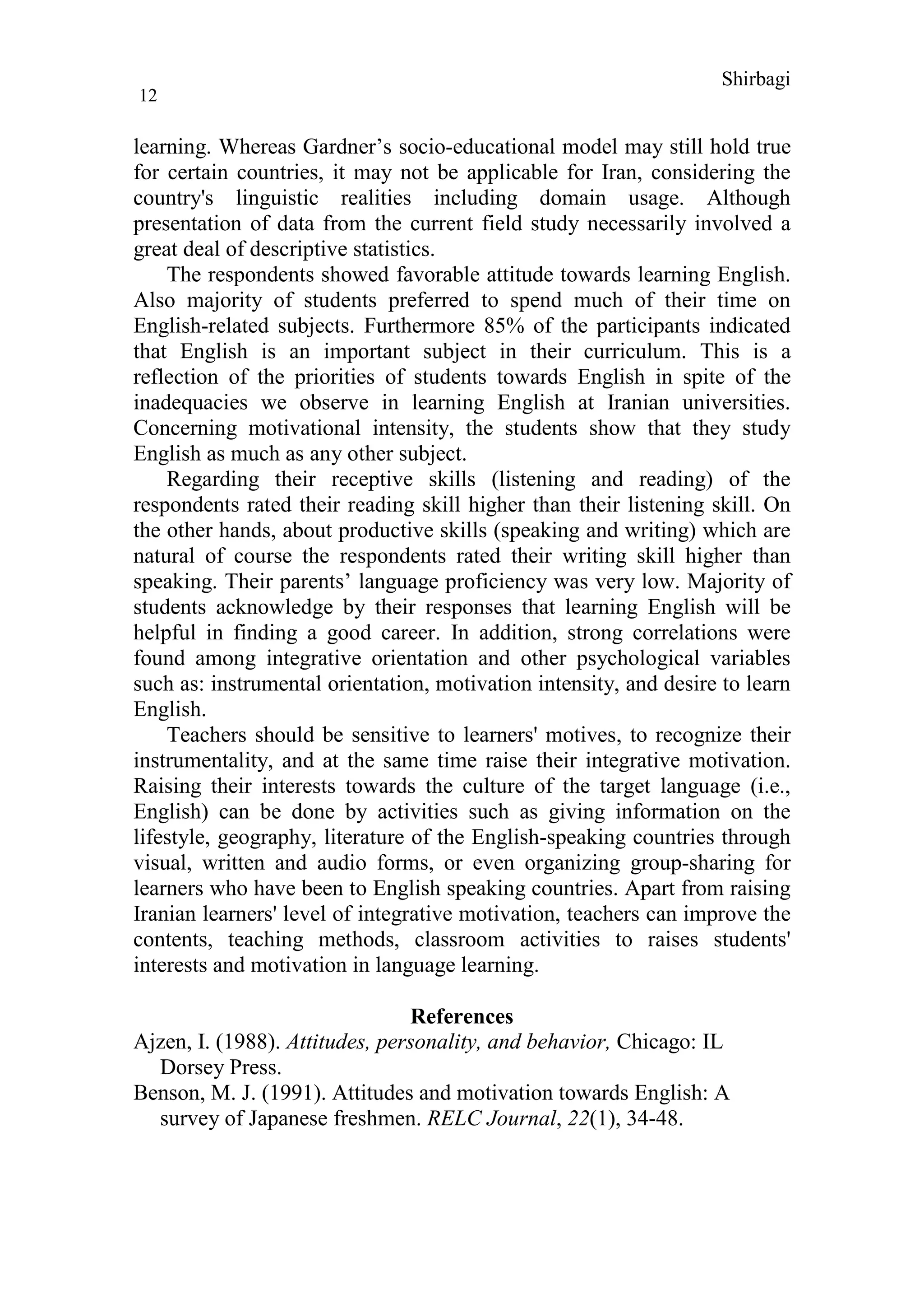 An exploration of undergraduate students’ motivation and | PDF