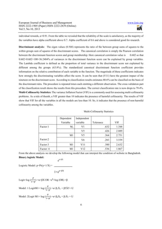 An explorative treatment of idiosyncratic supposition of management values in banking sector in ...