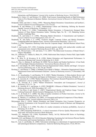 An exploratory analysis of market orientation and perceived corporate ...