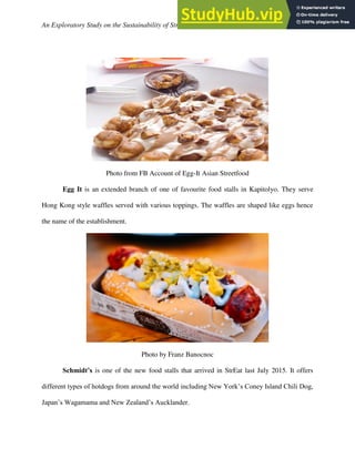 An Exploratory Study On The Sustainability Of StrEat Maginhawa Food ...