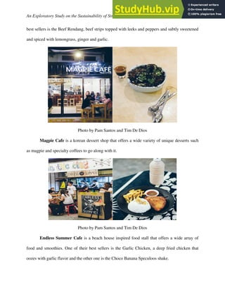 An Exploratory Study On The Sustainability Of StrEat Maginhawa Food ...