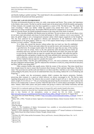 An expository study of islamic environment law | PDF