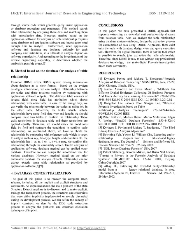 An extended database reverse engineering – a key for database forensic investigation | PDF