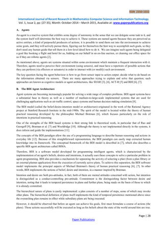 An Extended Reasoning Cycle Algorithm for BDI Agents | PDF