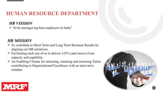 An eye on MRF Tyre HR Activities | PPTX