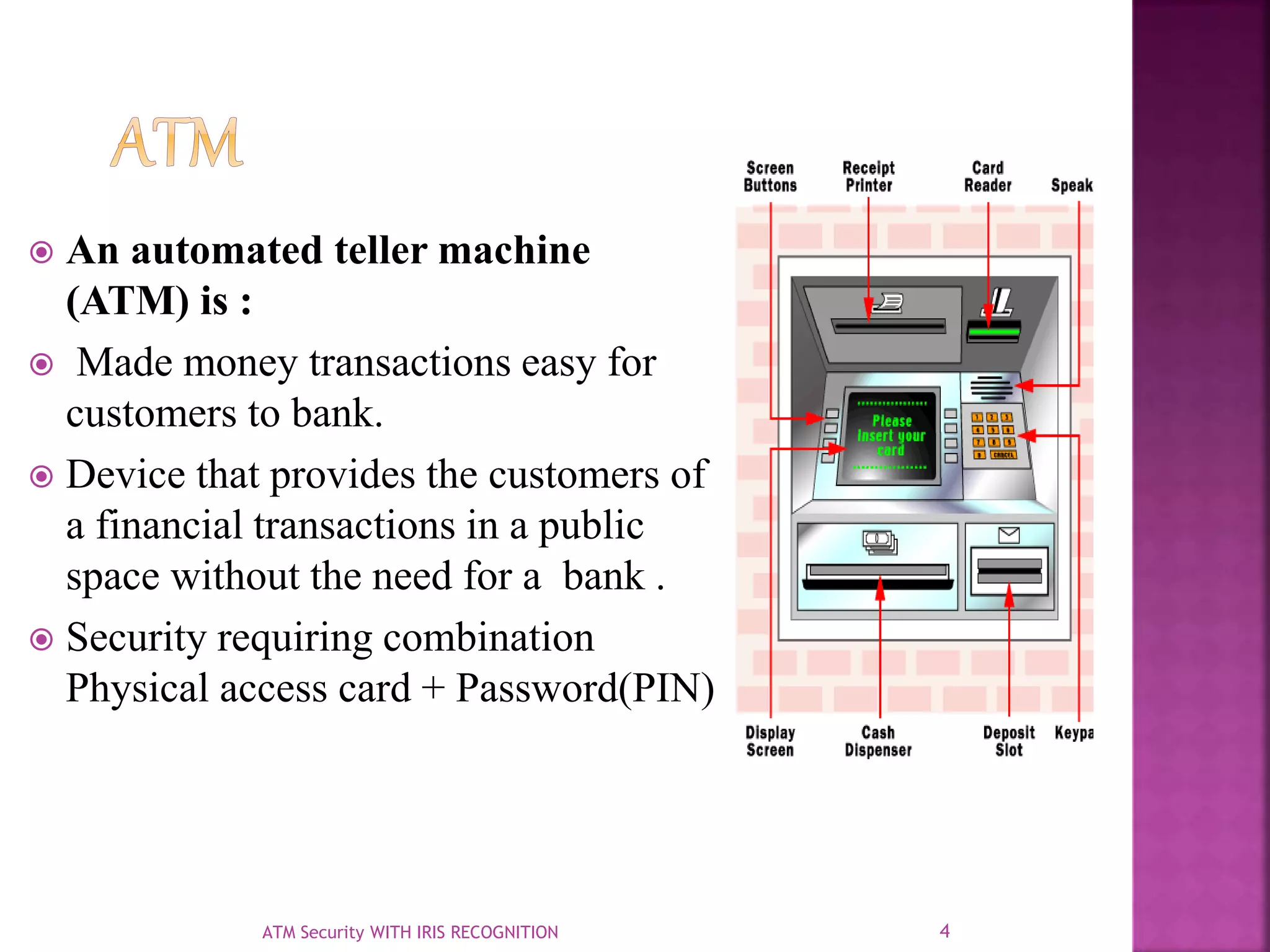 An eye with an atm | PPTX | Technology & Computing