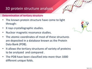 Protein structure analysis | PPTX