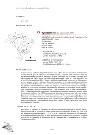 Anfíbios - livro vermelho fauna Brasileira | PDF