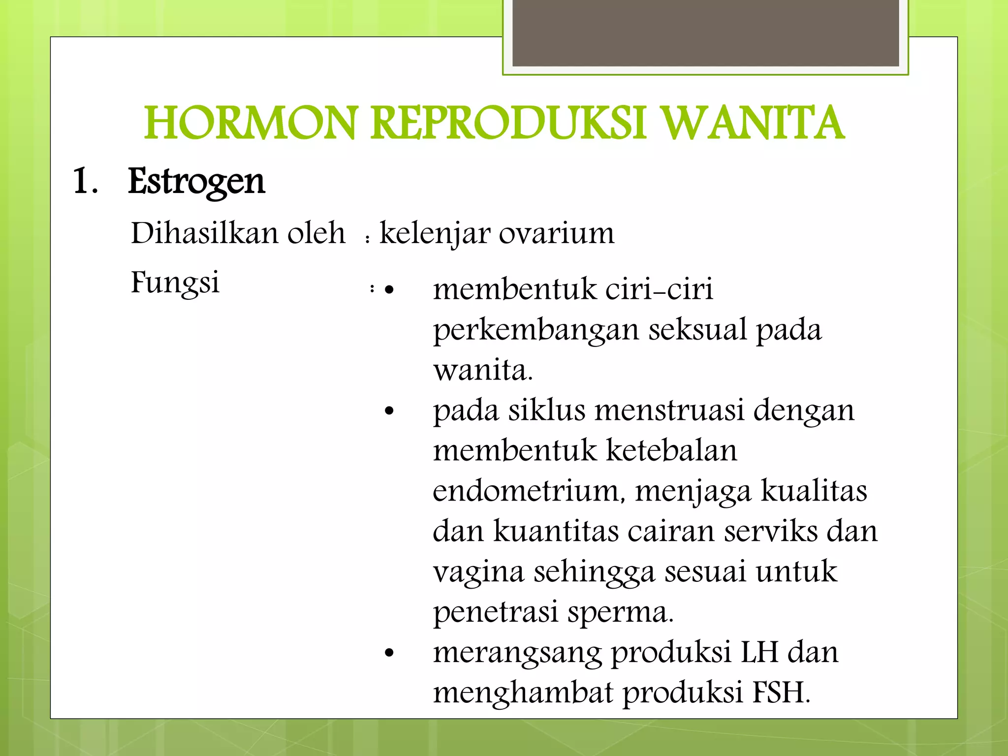 ovarium dan hormon gonadotropin | PPTX