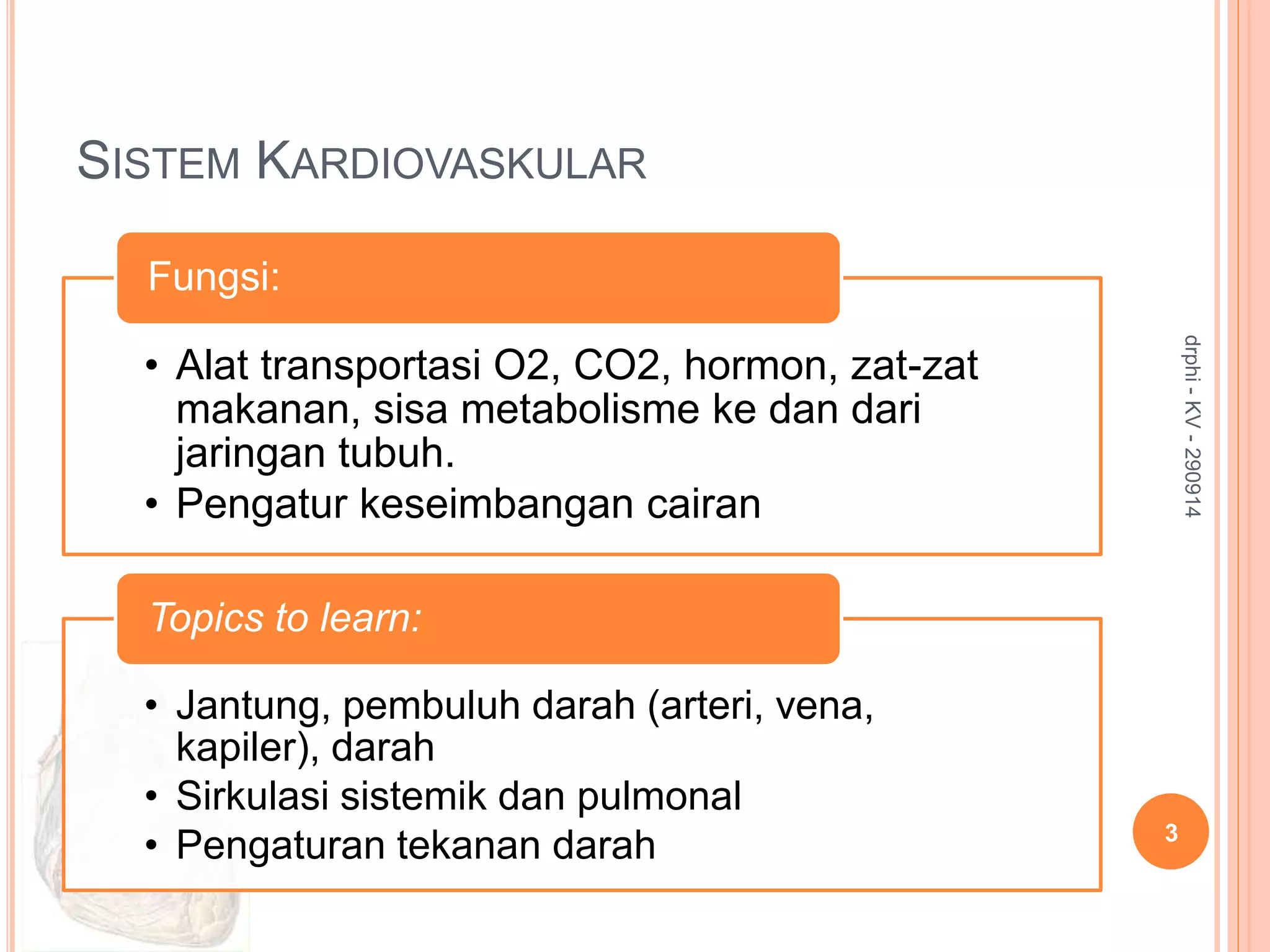 Anatomi Fisiologi Sistem Kardiovaskuler | PPTX