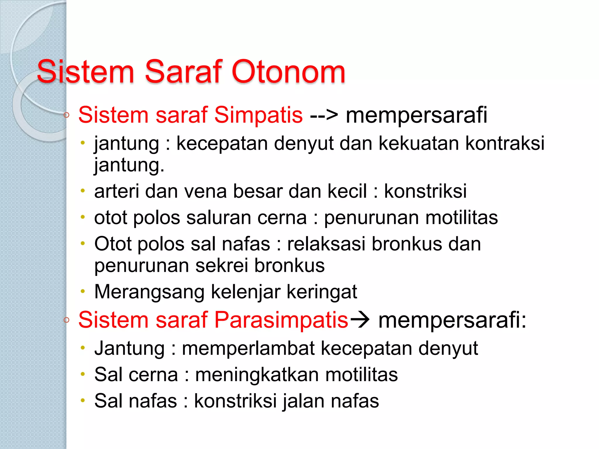 Anatomi fisiologi sistem-saraf | PPTX