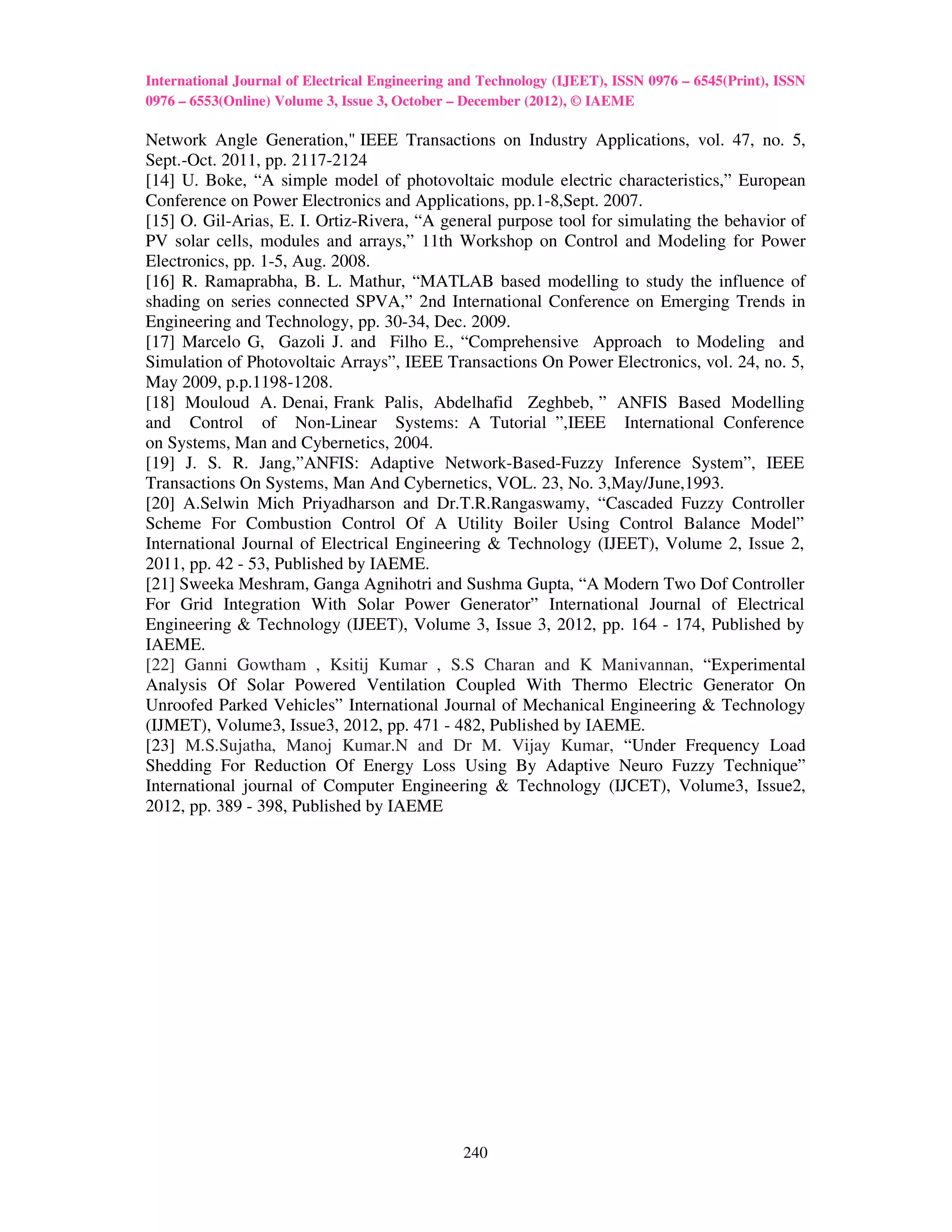Anfis controller for solar powered cascade multilevel inverter 2 | PDF