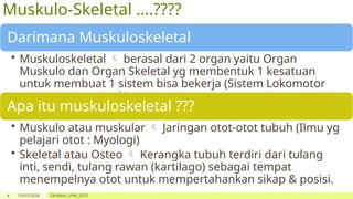 ANATOMI FISIOLOGI SISTEM MUSKULOSKELETAL | PPTX