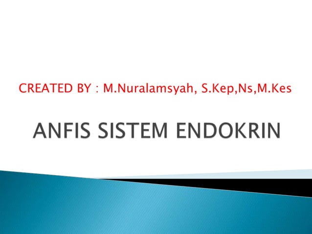 Anfis sistem endokrin | PPTX