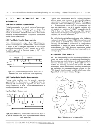 An fpga implementation of the lms adaptive filter | PDF
