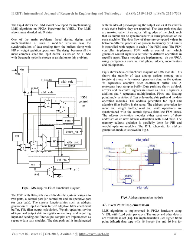 An Fpga Implementation Of The Lms Adaptive Filter Pdf