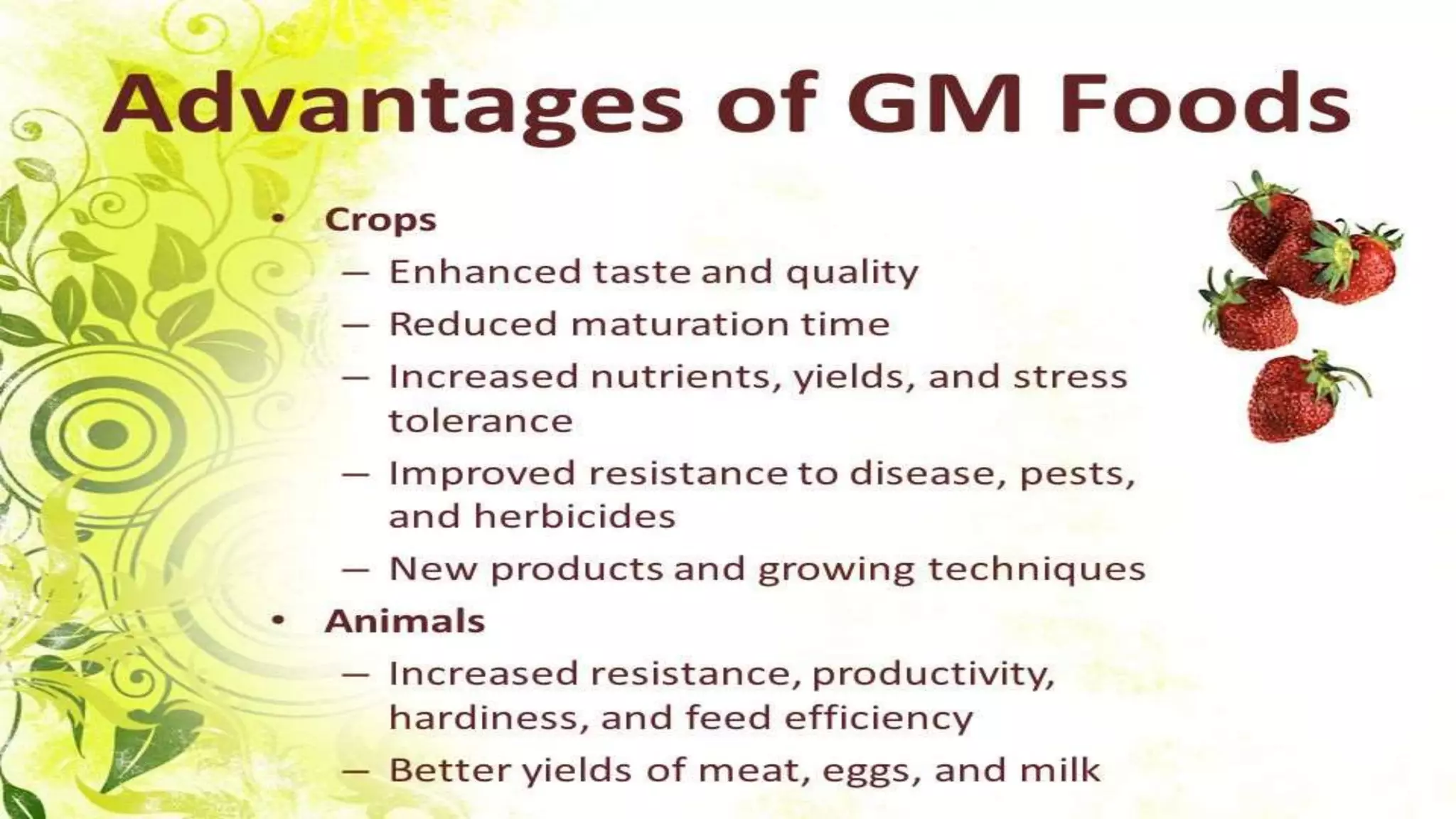 Genetically Modified Crop Production. | PPTX