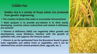 Genetically Modified Crop Production. | PPTX