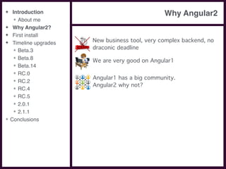 Adventures with Angular 2 | PPT