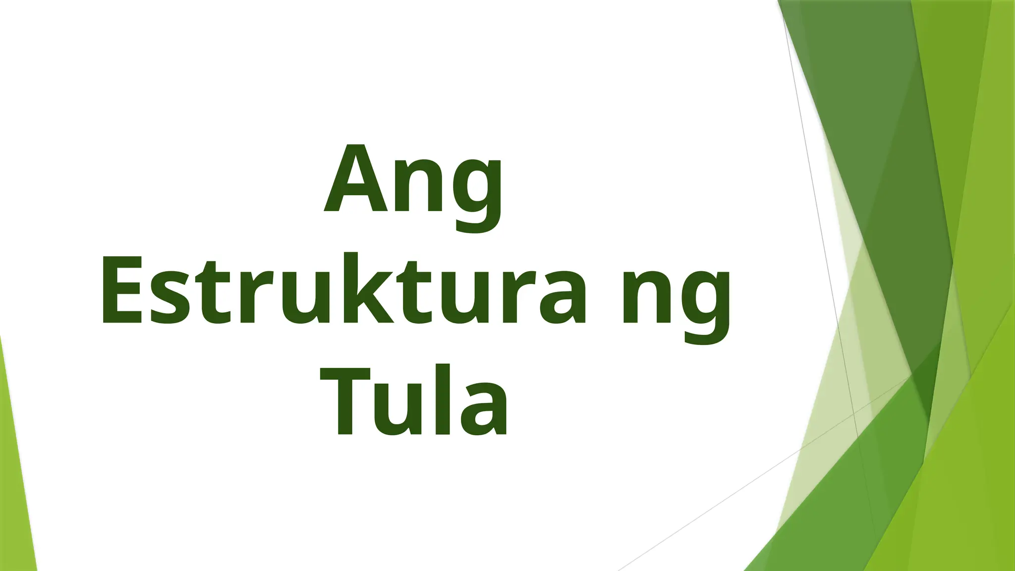Ang-Estruktura-ng-Tula at ang mga anyo nito | PPTX