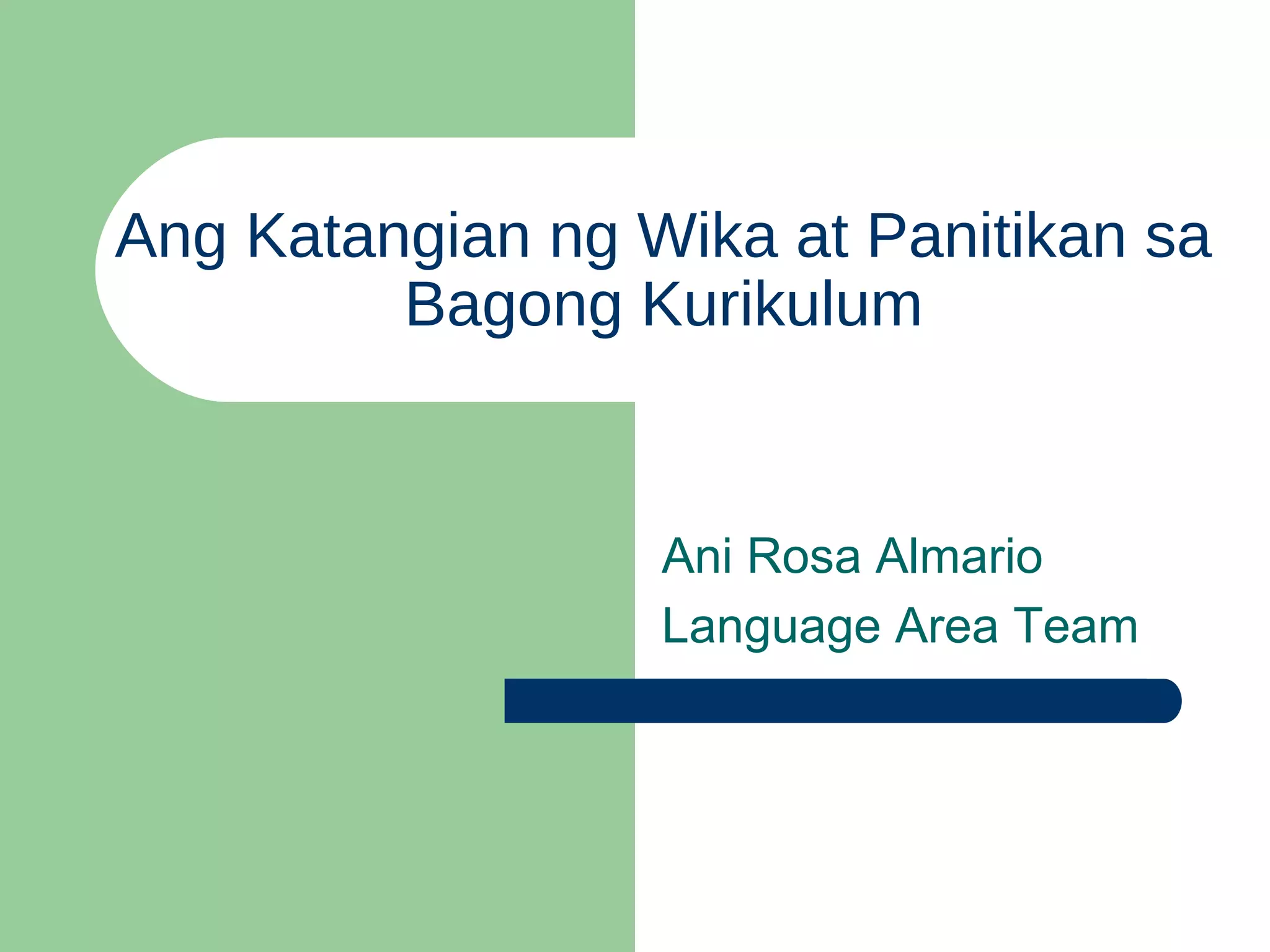 Ang katangian-ng-wika-at-panitikan-sa-bagong | PPT