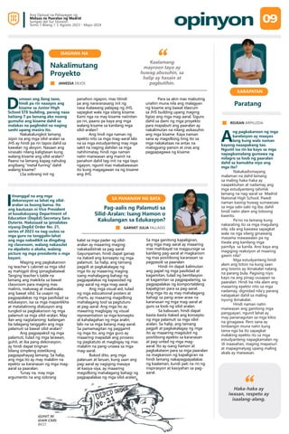 Ang Kawayan (Ang Kalasag ng Kabataan, Lagitik ng Katotohanan) | PDF