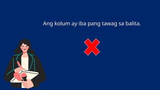 ang-kolum PARA SA MGA GUSTONG MAGTALAKAY NG CHARARAT NA KOLUM | PPT