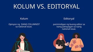 ang-kolum PARA SA MGA GUSTONG MAGTALAKAY NG CHARARAT NA KOLUM | PPTX