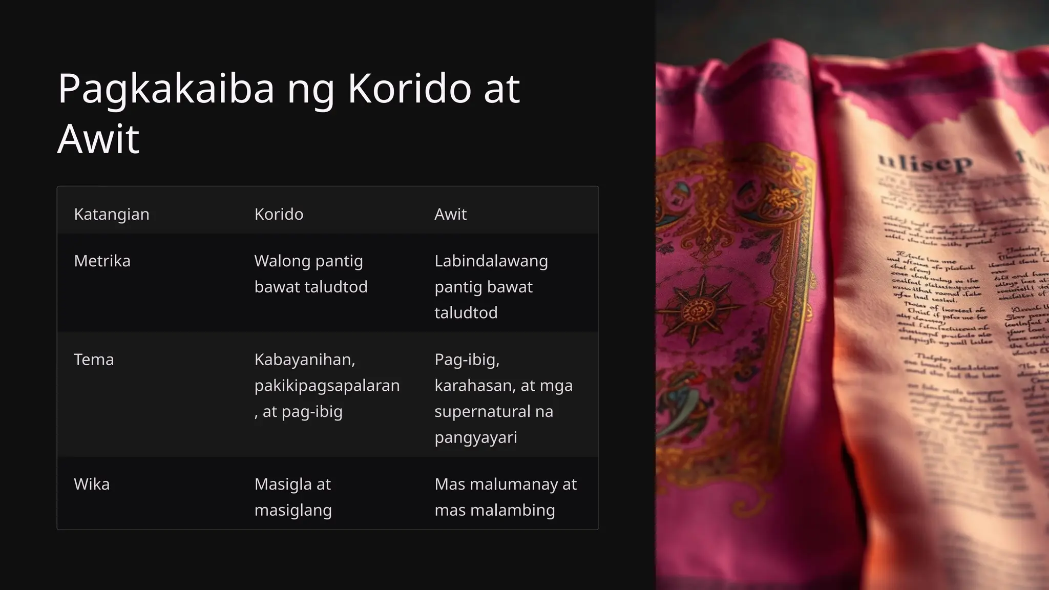 Ang-Korido-at-Awit-Mga-Alamat-ng-Bayan.pptx