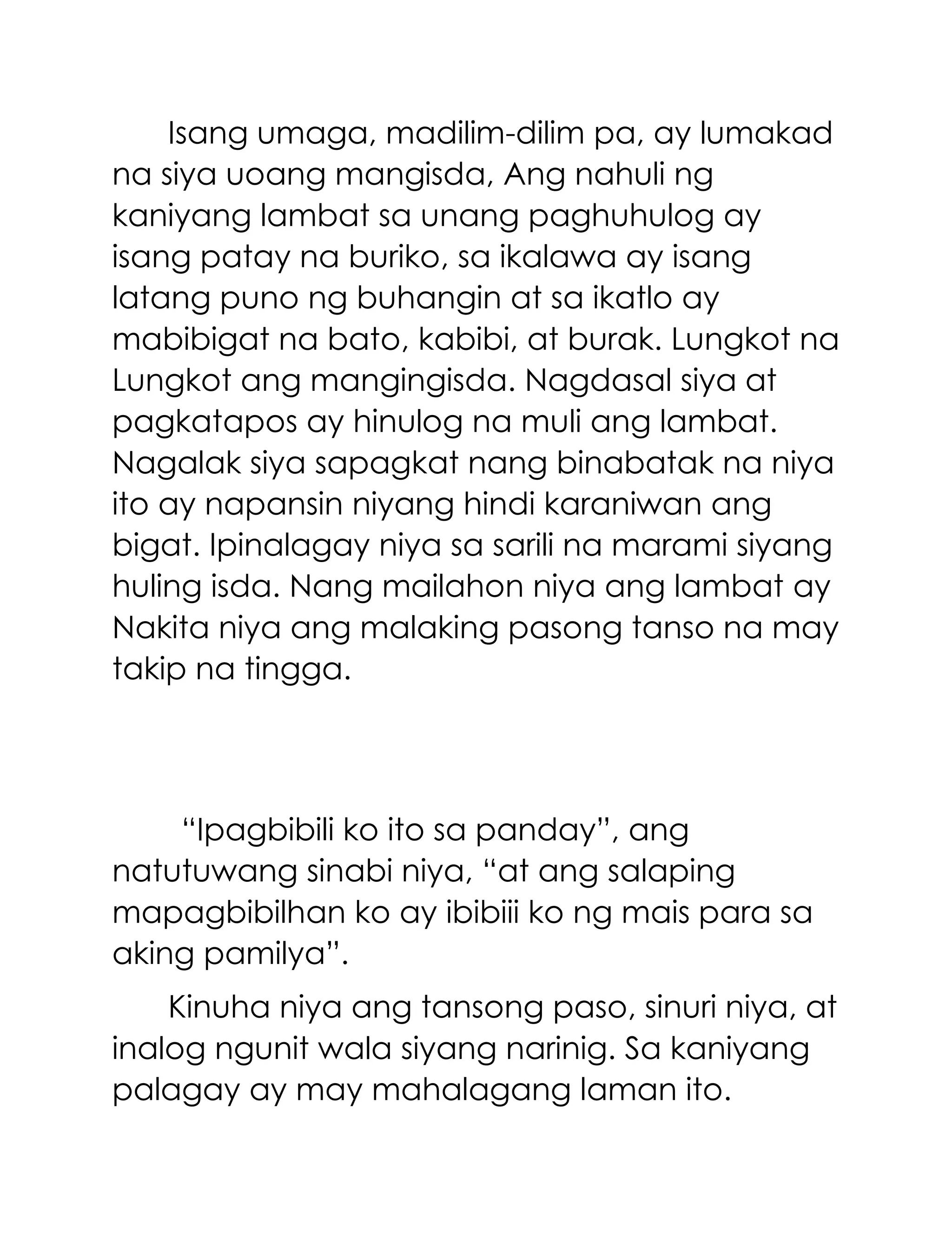 Ang mangingisda | PDF