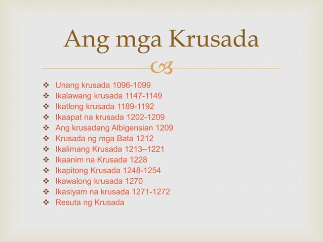 Ang mga-krusada | PPTX