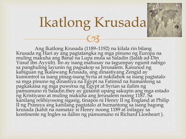 Ang mga-krusada | PPTX
